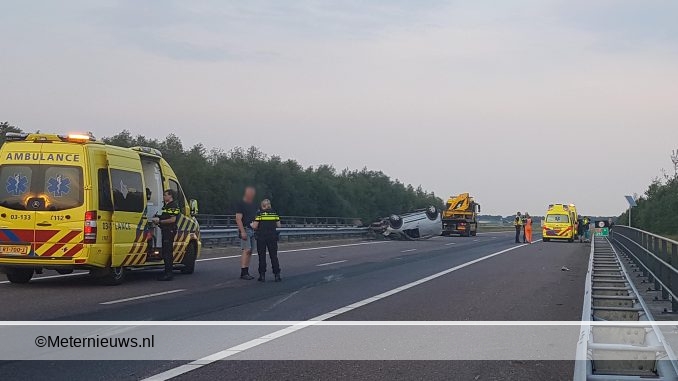 Twee gewonden na ongeval op A37 bij Nieuw Amsterdam(Video) | Meternieuws.nl
