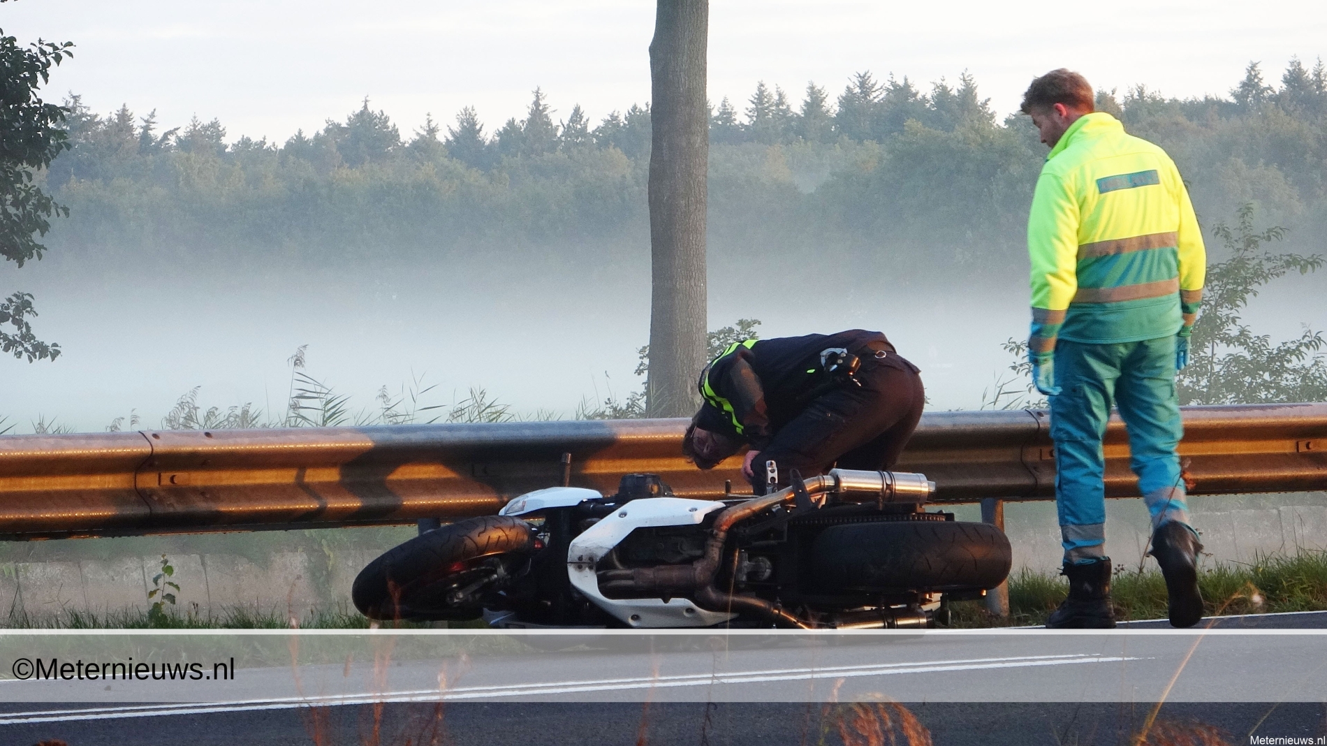 Motorrijder overleden na ongeval op n371 bij Havelte (Video)